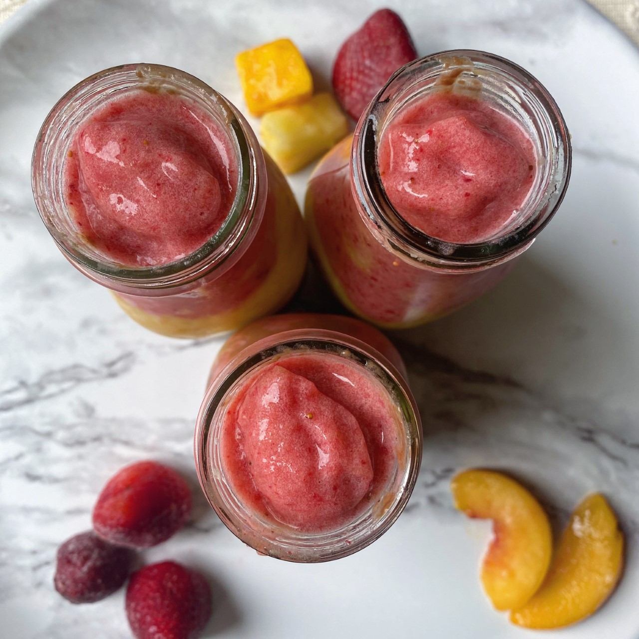 Healthy Neapolitan smoothie - Panos Eats