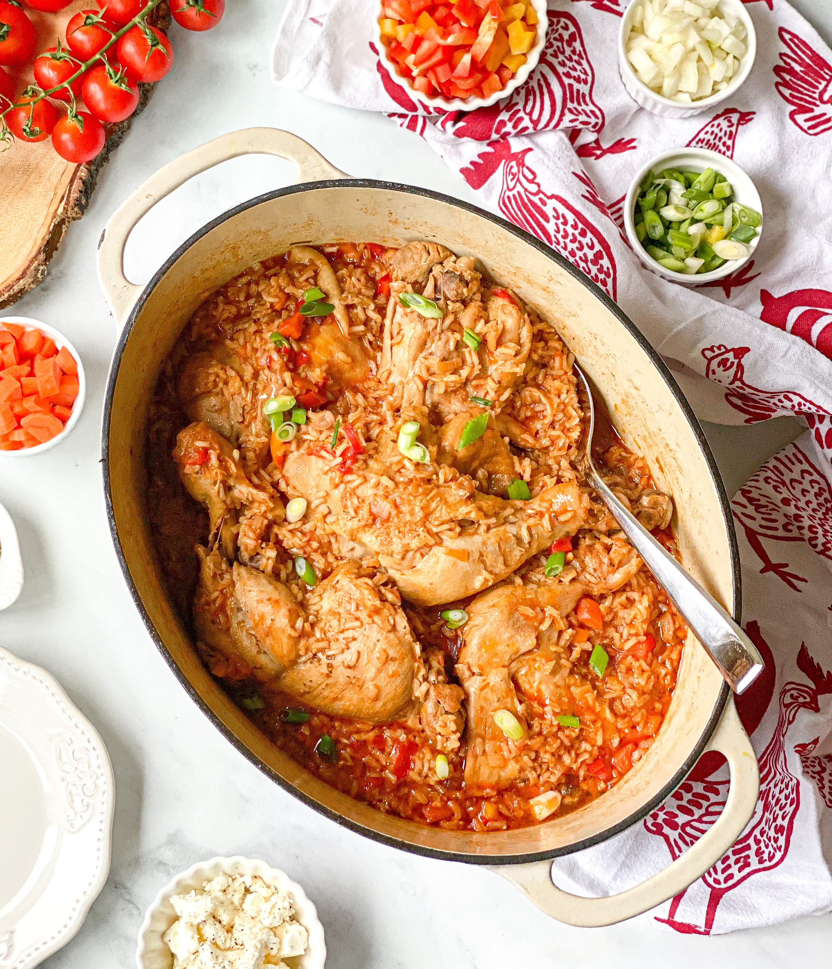Delicious one pot chicken and rice - Panos Eats