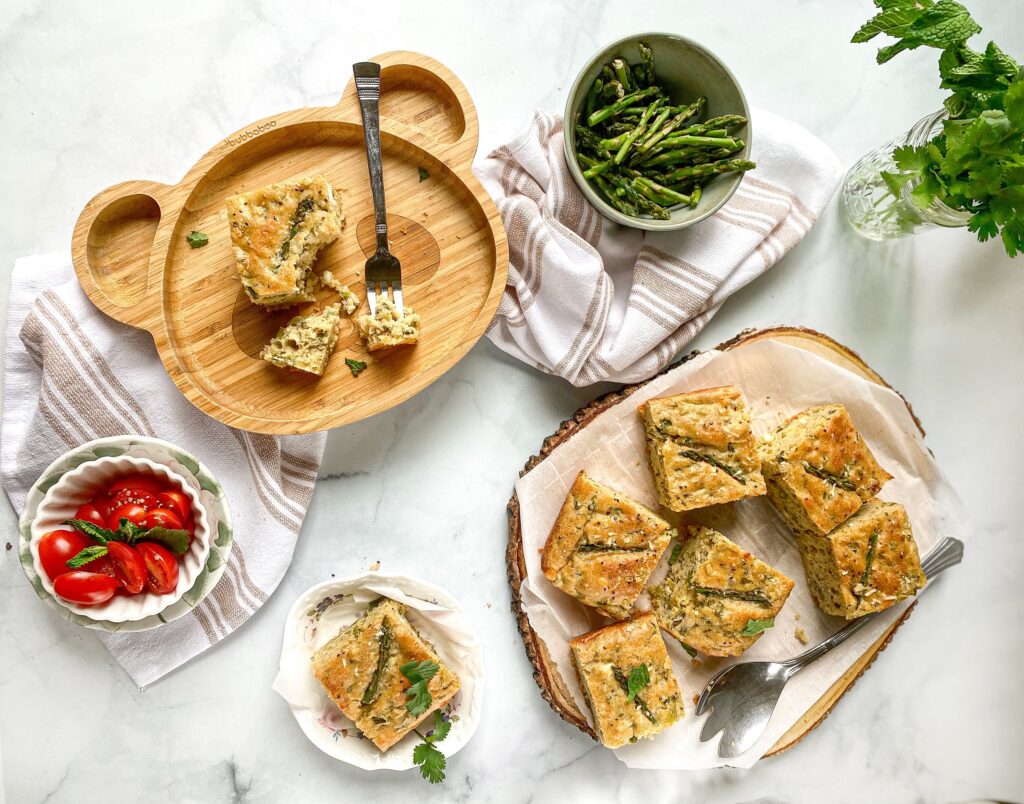 Simple and delicious asparagus savory cake - Panos Eats