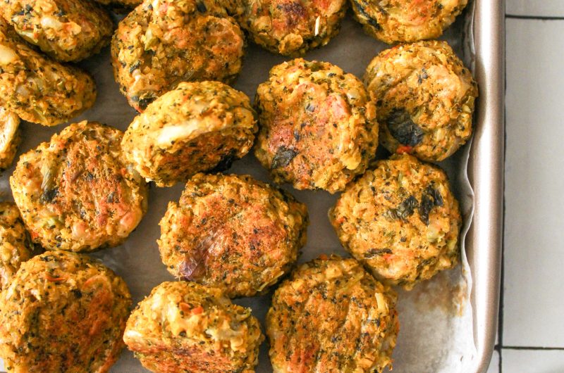 Easy kid-friendly broccoli balls with oats - Panos Eats