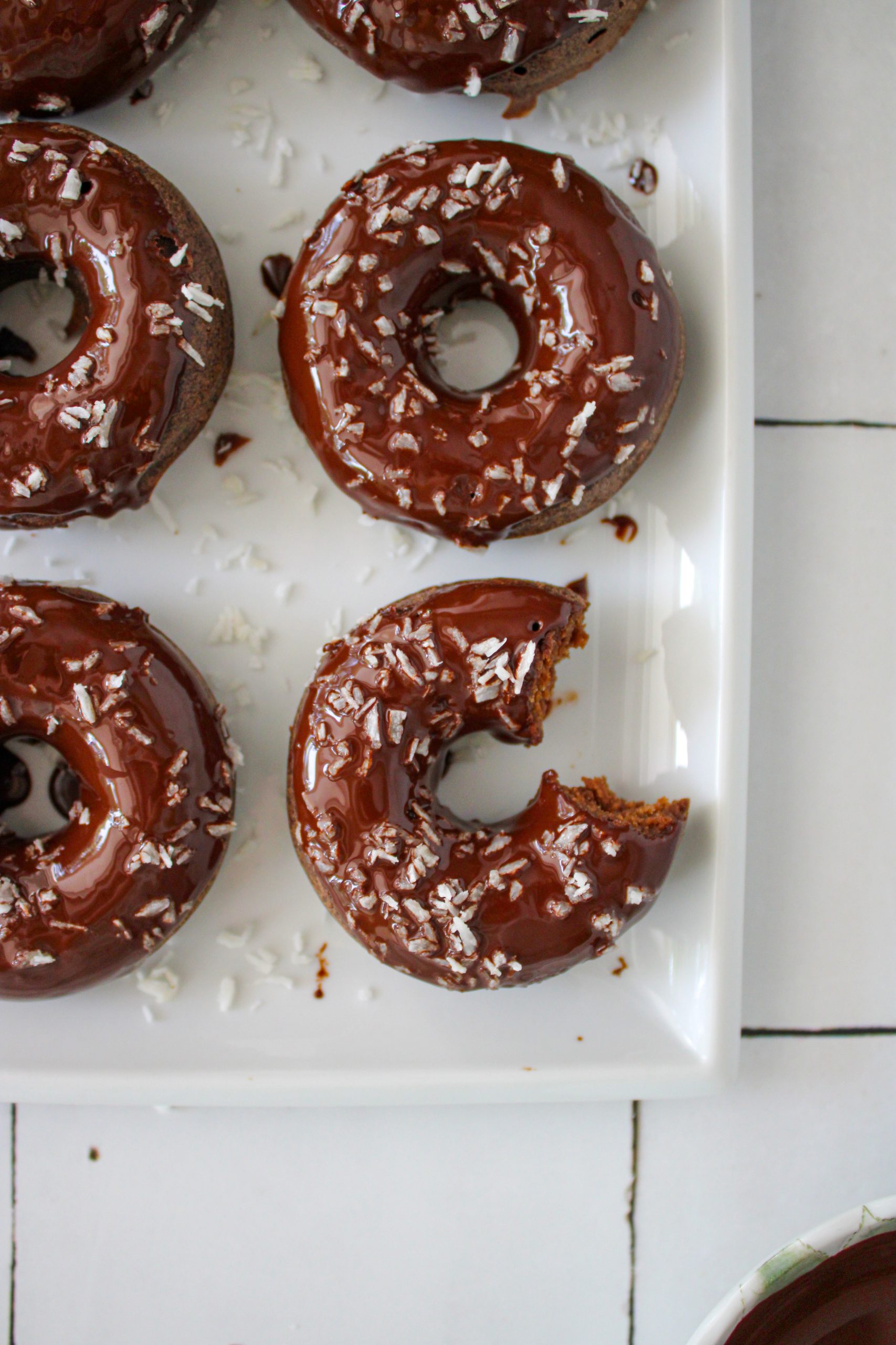 Easy and healthy double chocolate baked donuts - Panos Eats