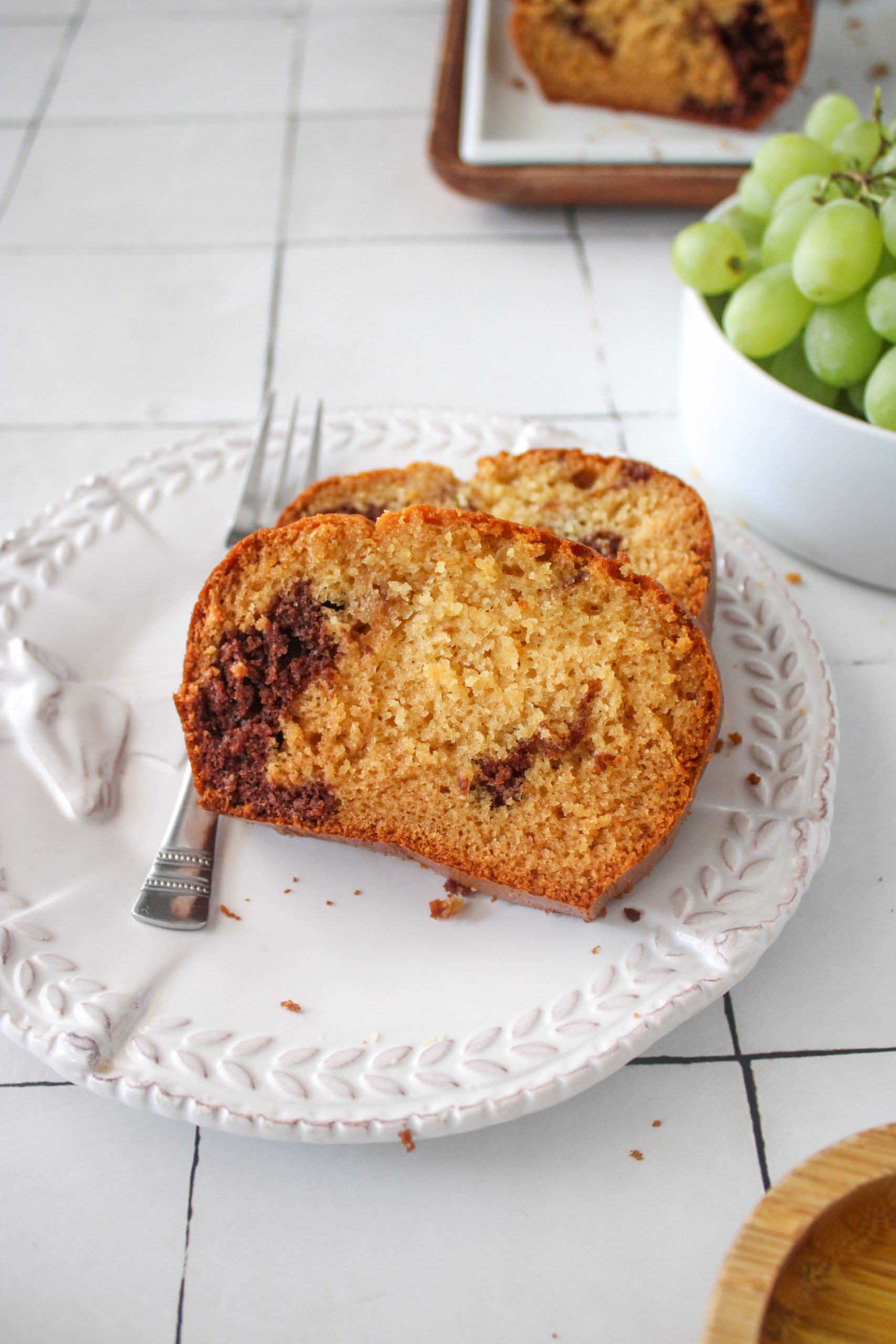 Easy marble cake with honey - Panos Eats
